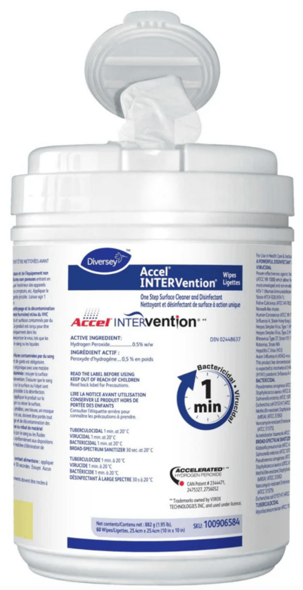 ACCEL Intervention Disinfectant Wipes – 160 Count – PPE Online