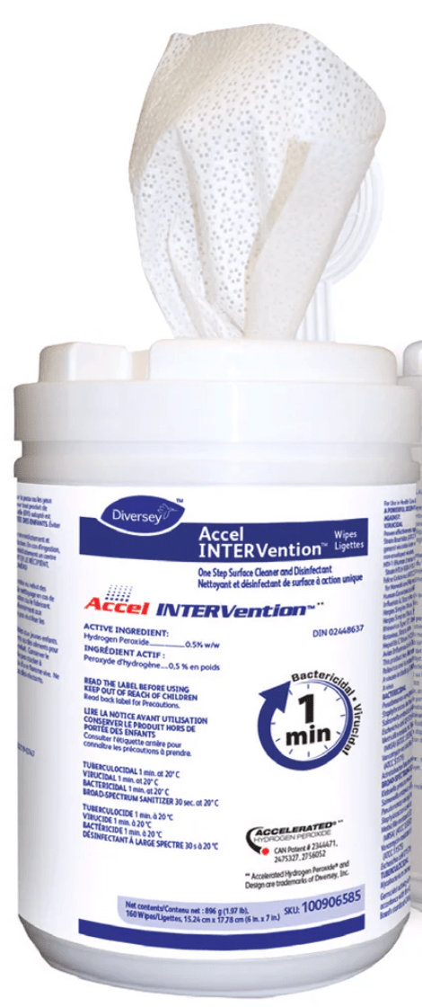 ACCEL Intervention Disinfectant Wipes – 160 Count – PPE Online