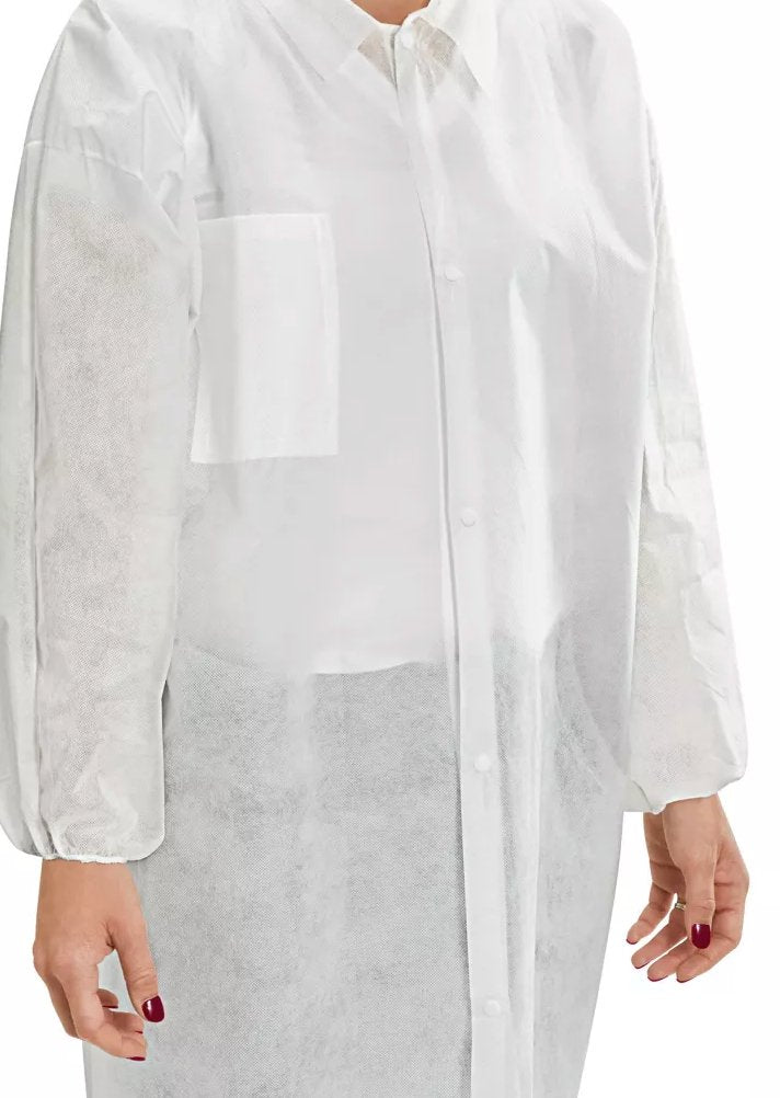 Disposable Lab Coat – Breathable, Lightweight| PPEOnline.ca – PPE Online