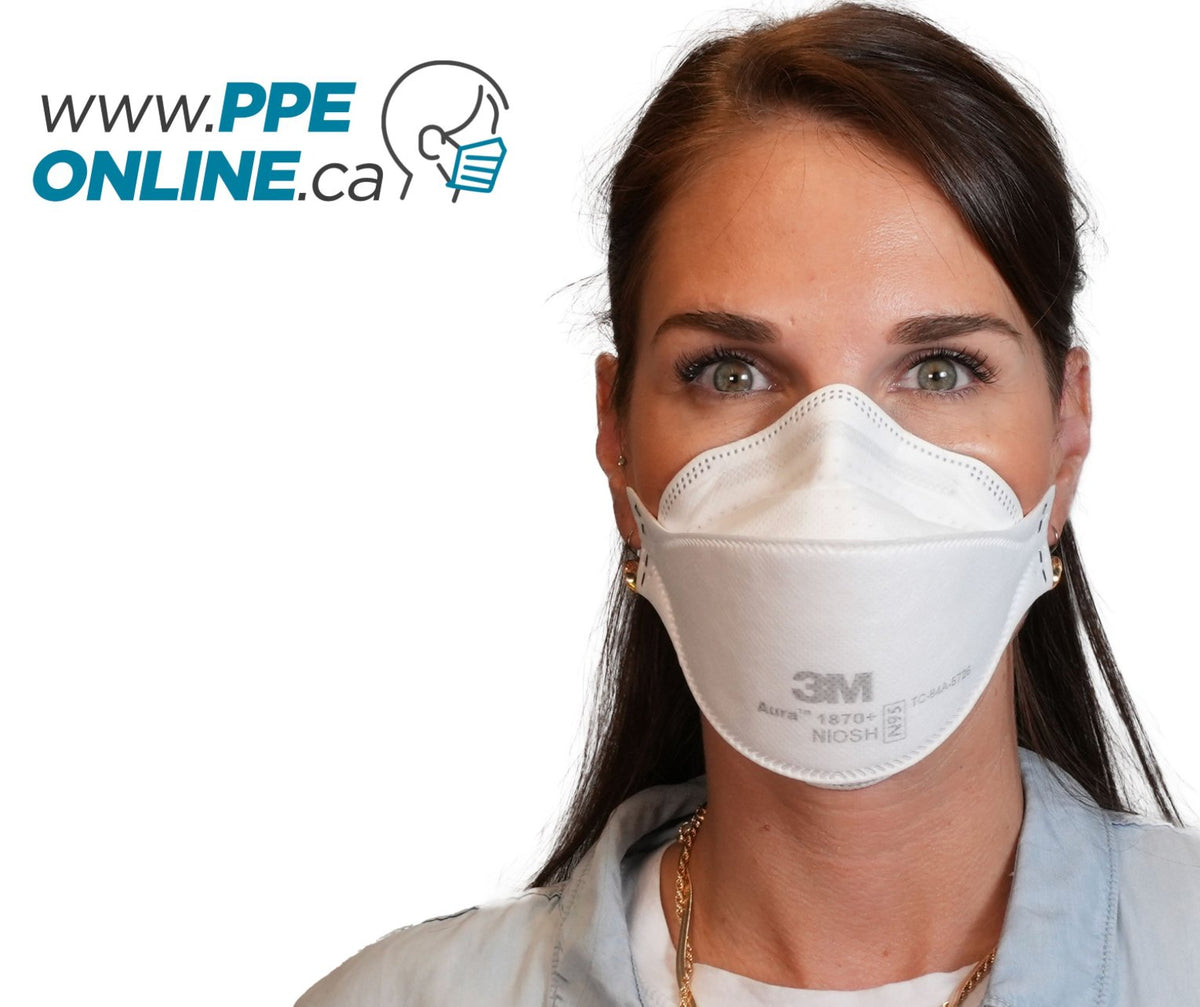 3M 1870+ Aura N95 Respirator & Surgical Mask | PPEOnline.ca – PPE Online