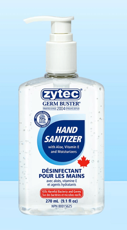 Zytec Germ Buster 70% Ethyl Alcohol, Hand Sanitizer GEL – PPE Online