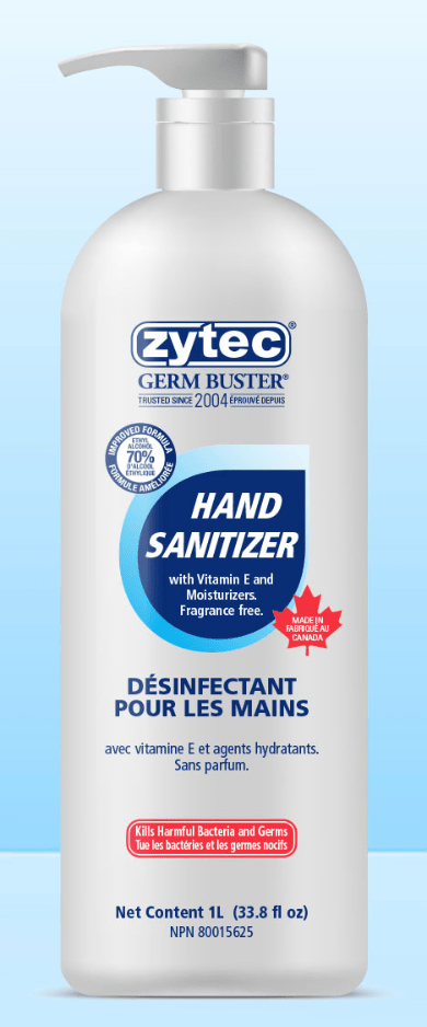 Zytec Germ Buster 70% Ethyl Alcohol, Hand Sanitizer GEL – PPE Online